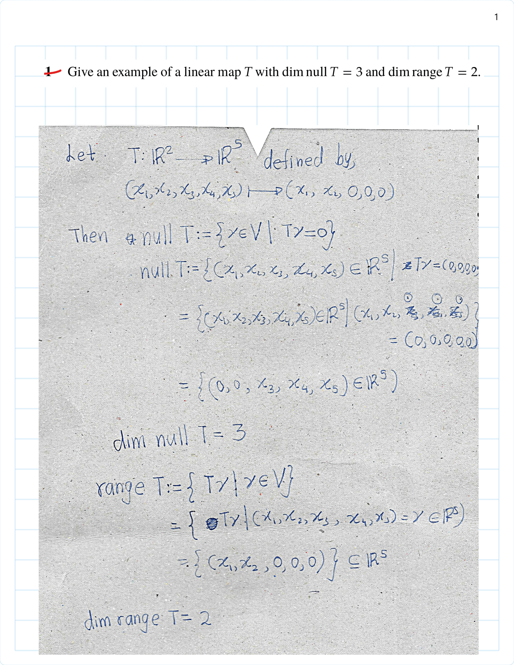 Chapter 4 Linear Maps Exercises | Linear Algebra